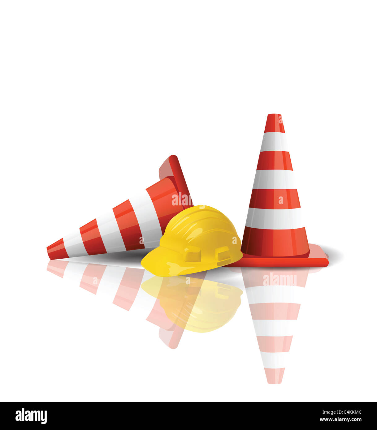 Yellow traffic cones hi-res stock photography and images - Alamy