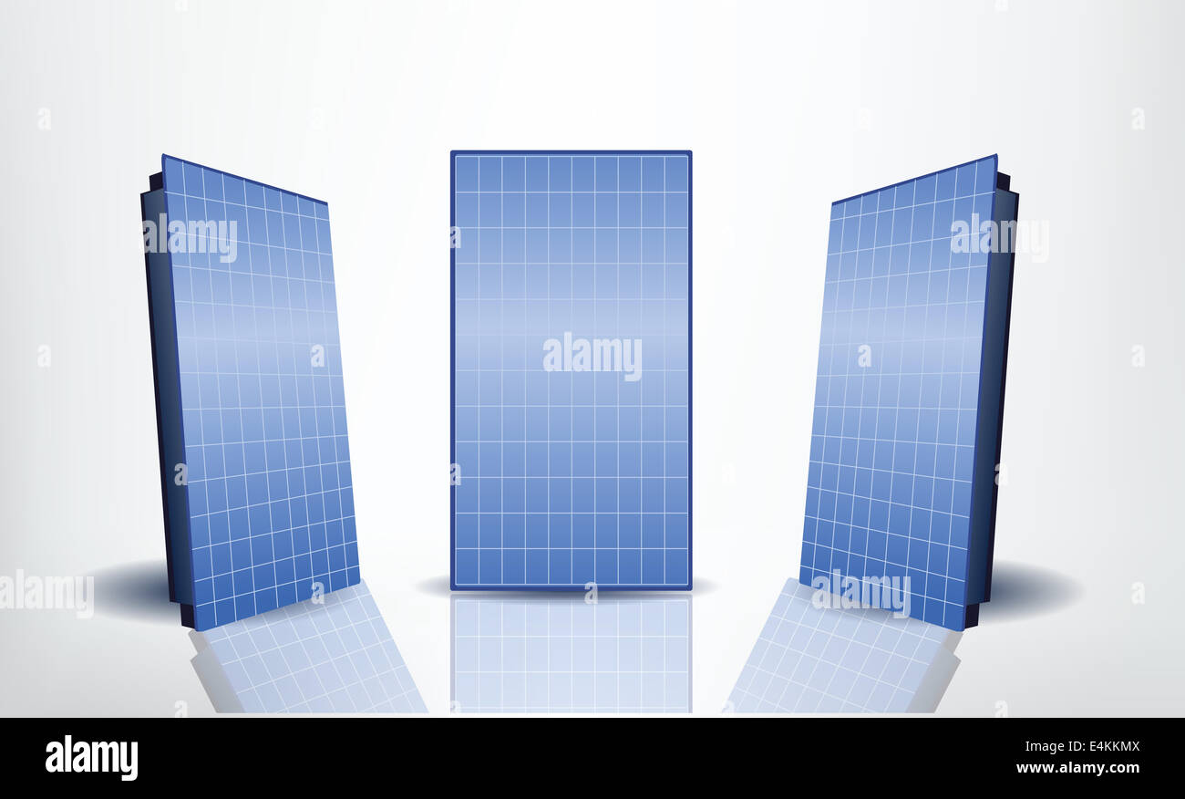 Solar Panels Set Stock Photo - Alamy
