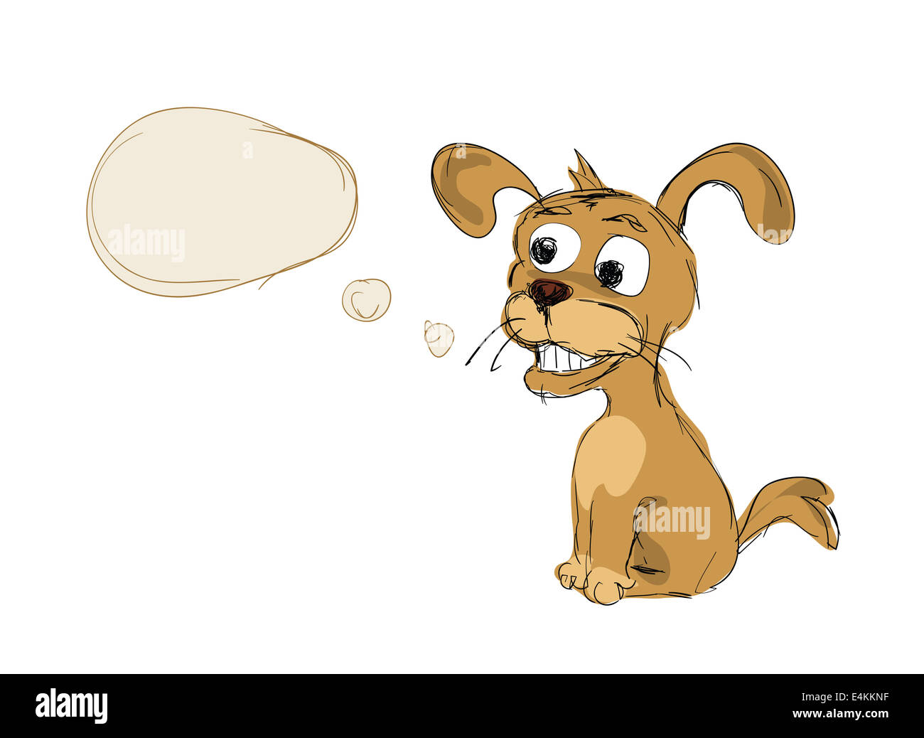 Cute dog cartoon hand Cut Out Stock Images & Pictures - Alamy