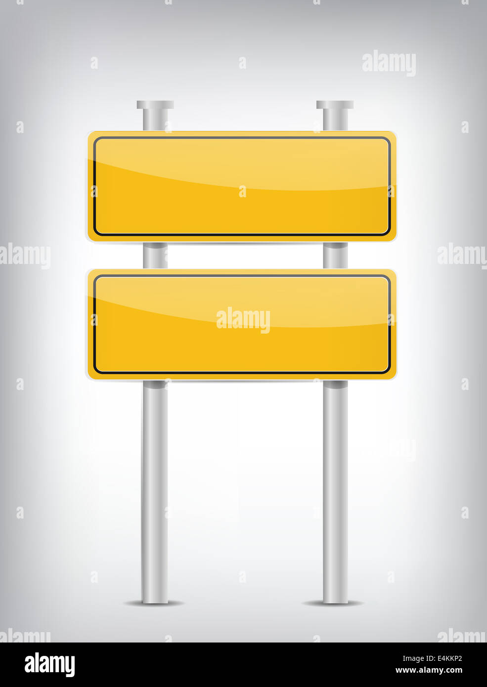 Road Double Sign Stock Photo - Alamy