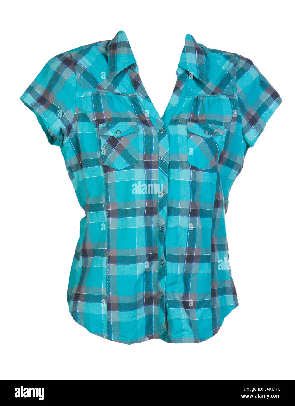 blue checkered shirt Stock Photo - Alamy