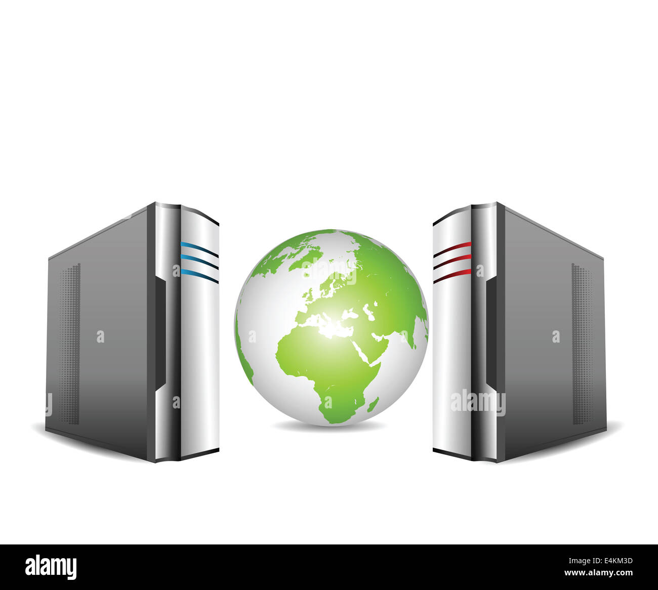 World map digital servers hi-res stock photography and images - Alamy