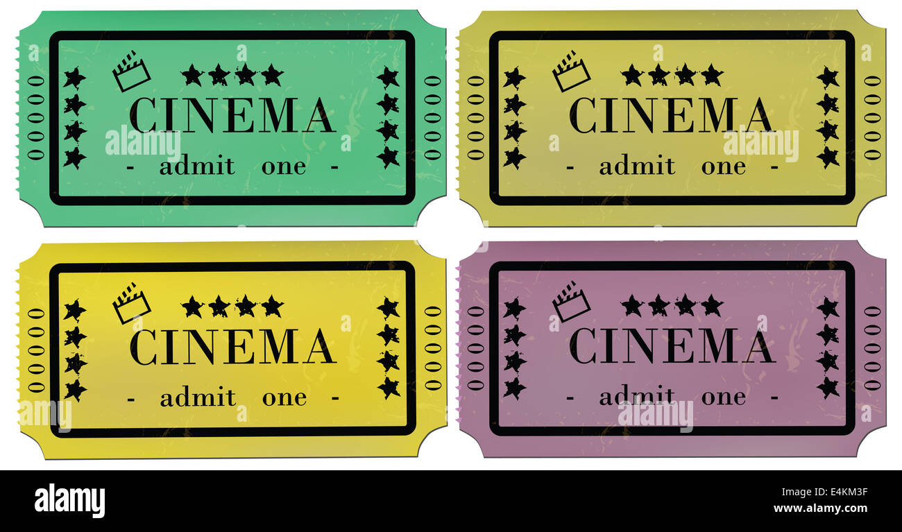 Yellow cinema sign hi-res stock photography and images - Alamy