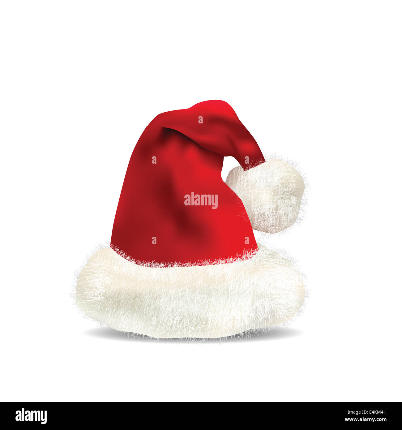 Santa Claus Hat Isolated on white Stock Photo - Alamy