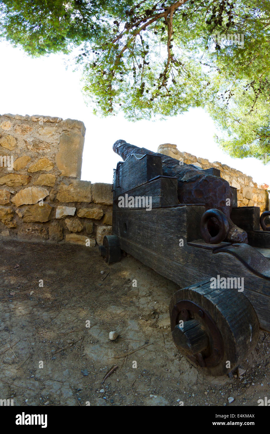 Medieval Canon at morrow, Denia Spain Stock Photo - Alamy