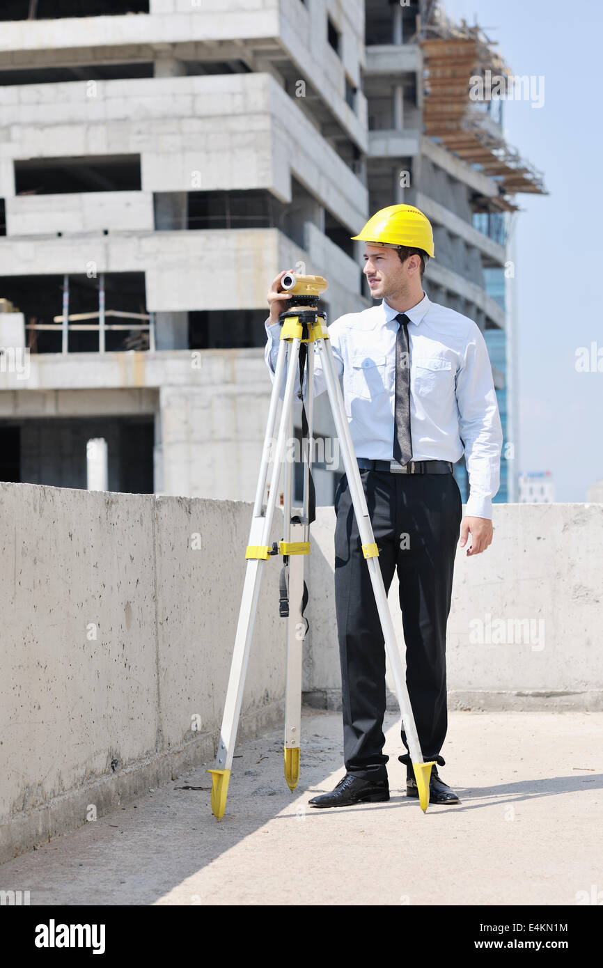 architect on construction site Stock Photo - Alamy