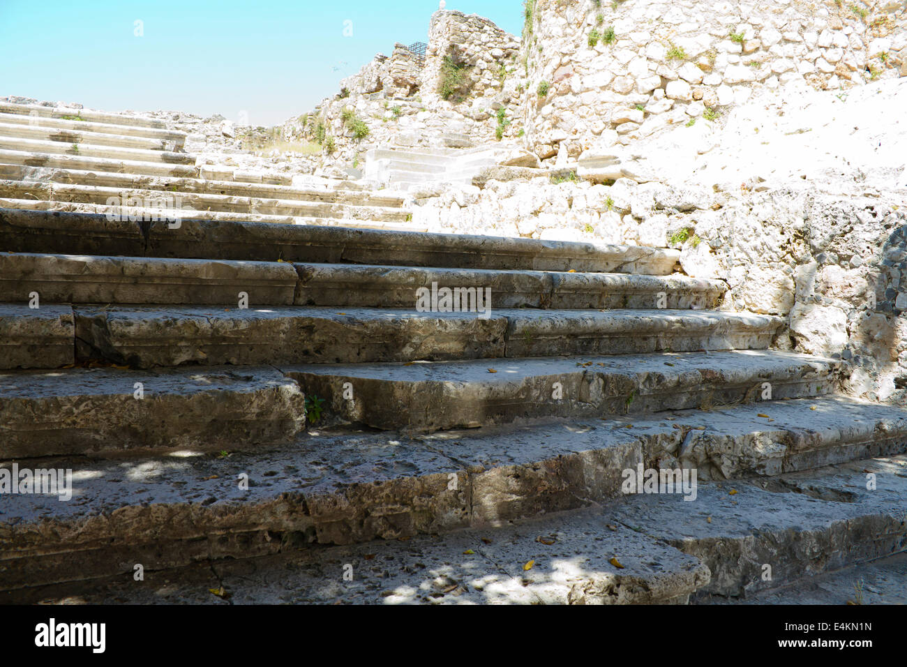 stone stairs castle Denia, Spain Stock Photo - Alamy