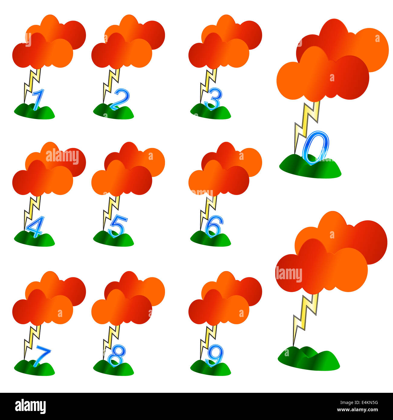 Abstract icons collection hi-res stock photography and images - Alamy