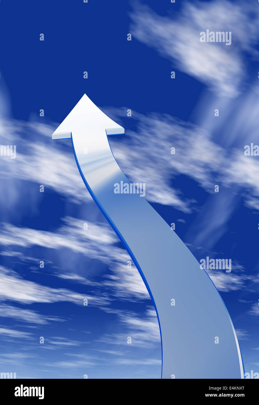 Arrow in the sky Stock Photo - Alamy
