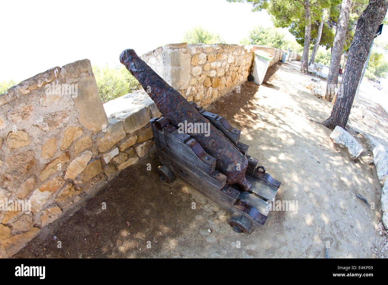 Medieval Canon at morrow, Denia Spain Stock Photo - Alamy