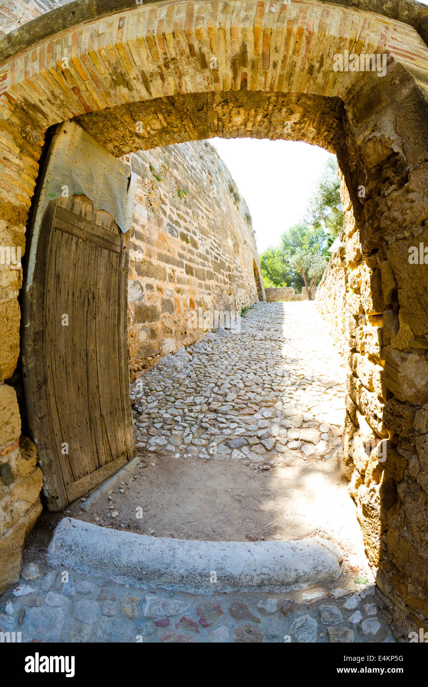 Arabic castle in Denia Spain Stock Photo - Alamy