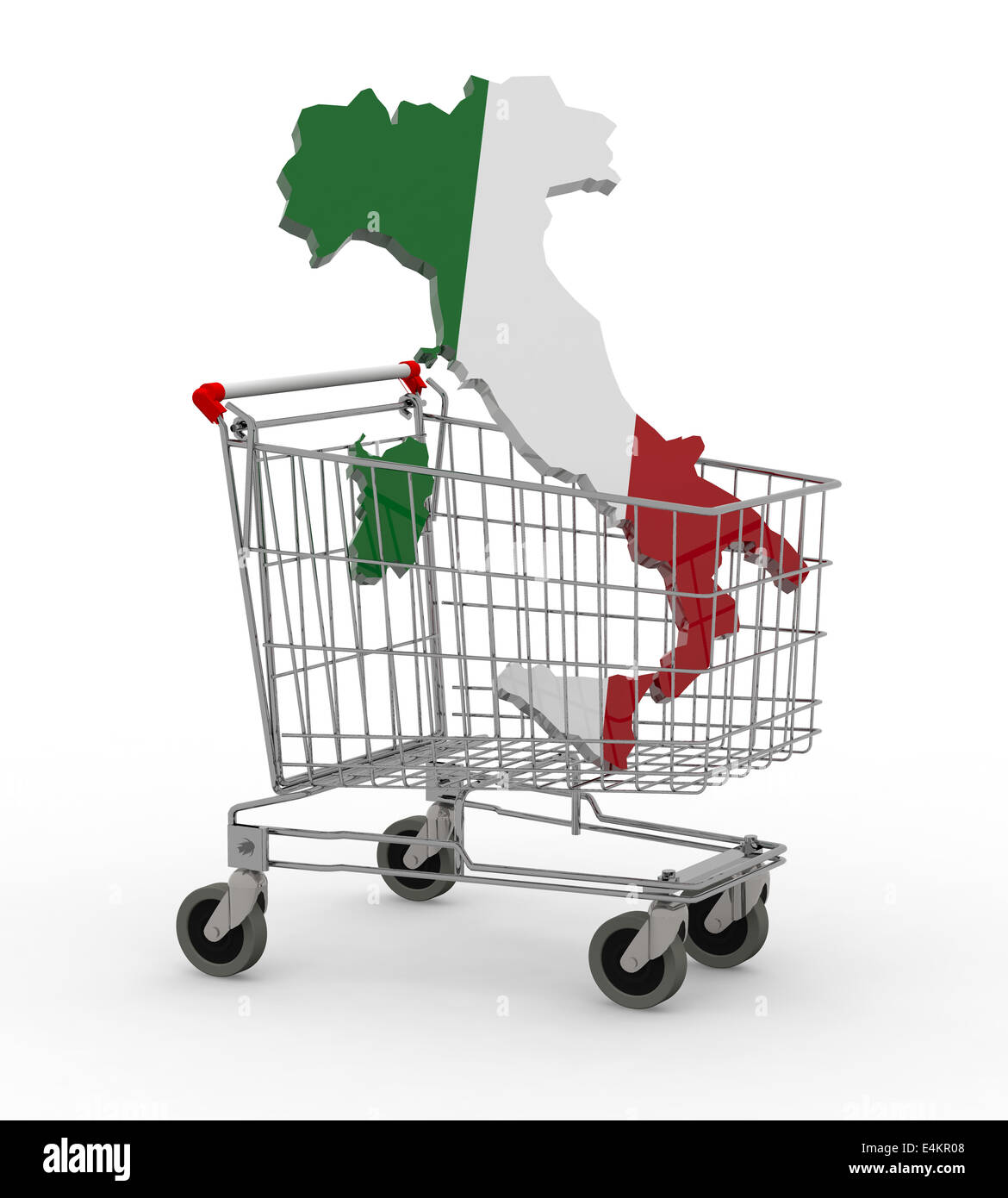 Flag shopping cart shop sign italy hi-res stock photography and images ...