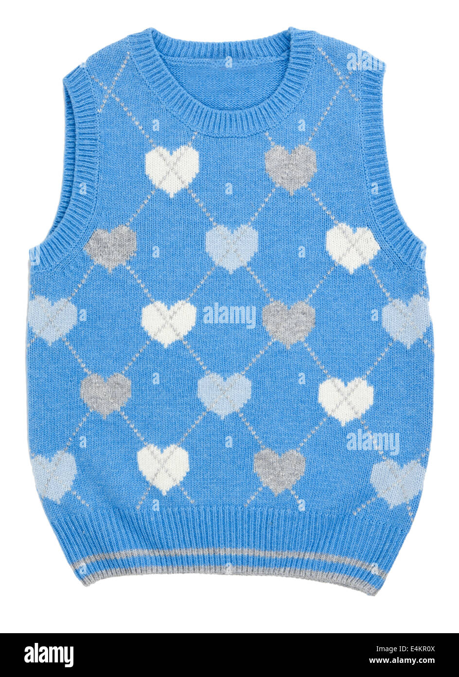 baby blue knitted vest Stock Photo - Alamy