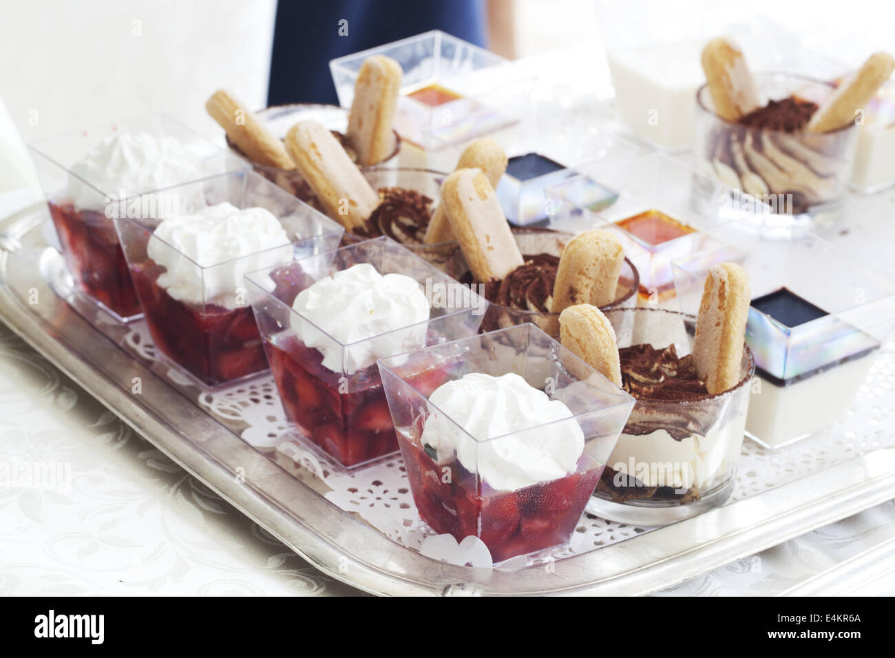 Cream dessert hi-res stock photography and images - Alamy