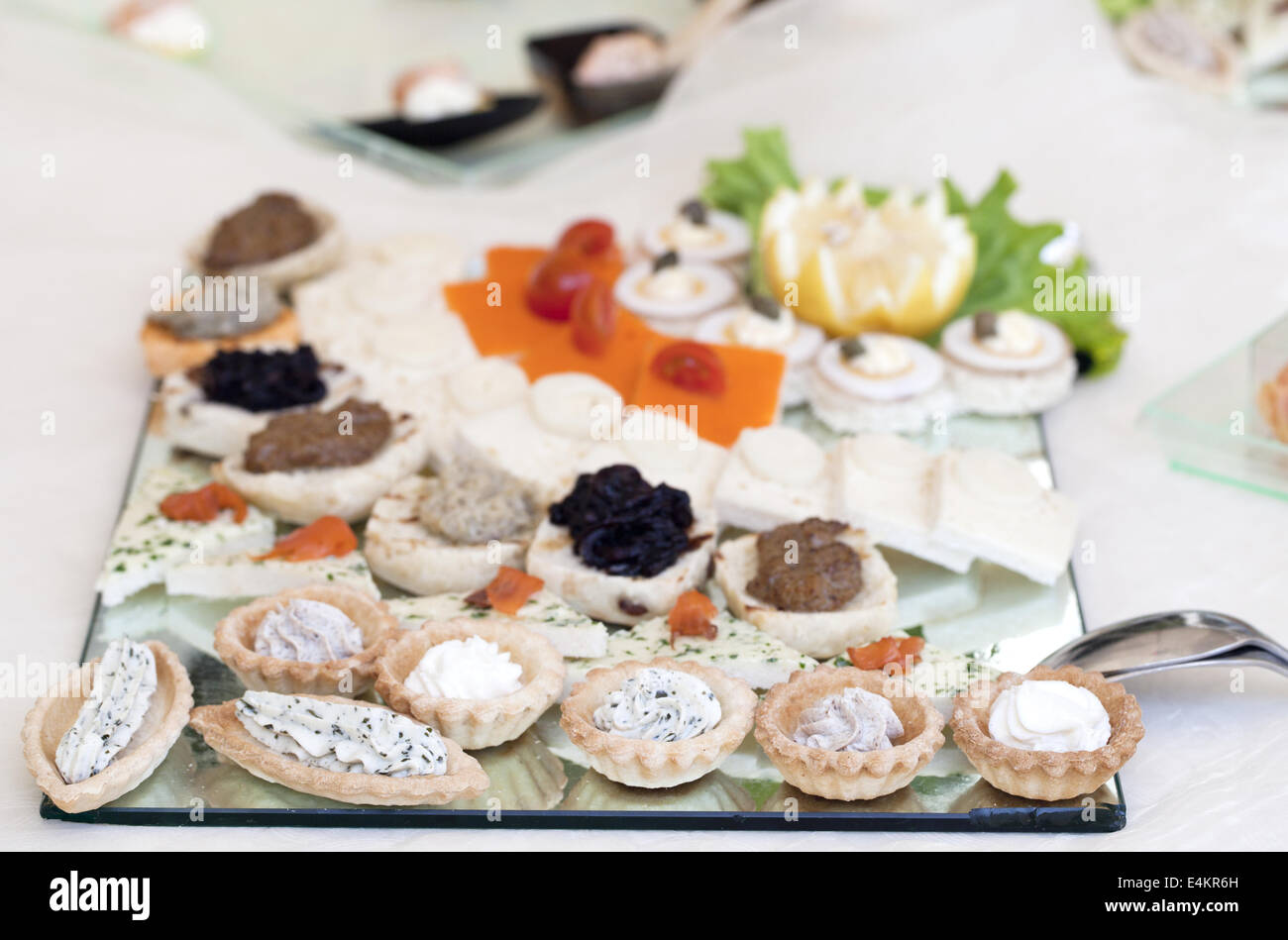 Savory canapes hi-res stock photography and images - Alamy