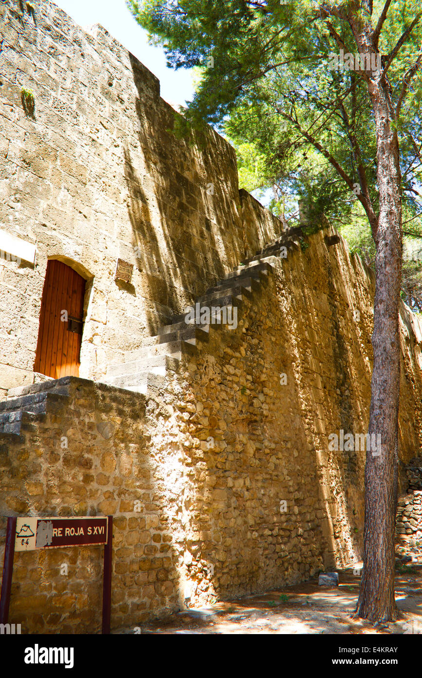 Arabic castle in Denia Spain Stock Photo - Alamy