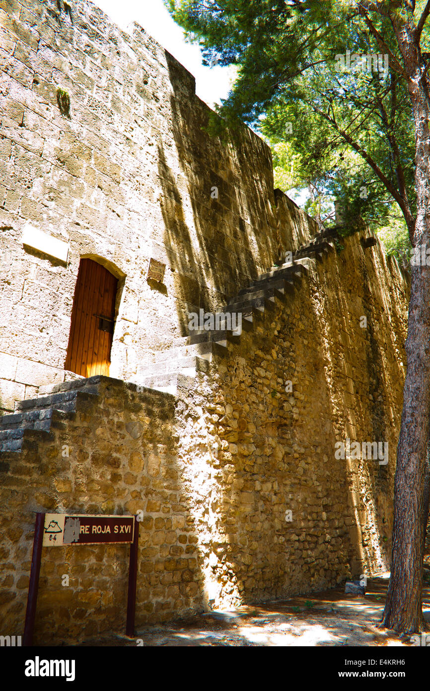 Arabic castle in Denia Spain Stock Photo - Alamy