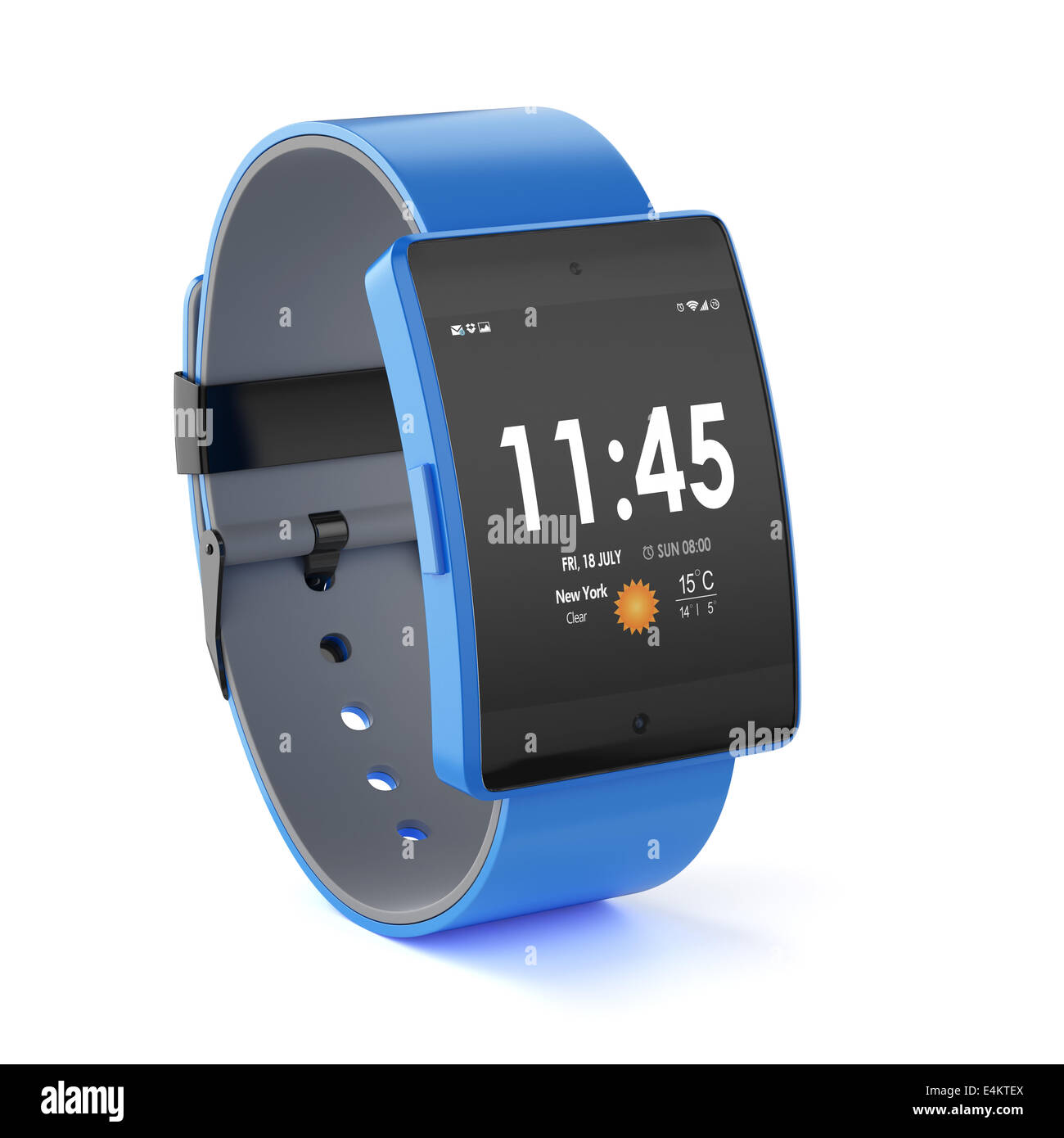 3d render of smart watch isolated on white background Stock Photo - Alamy