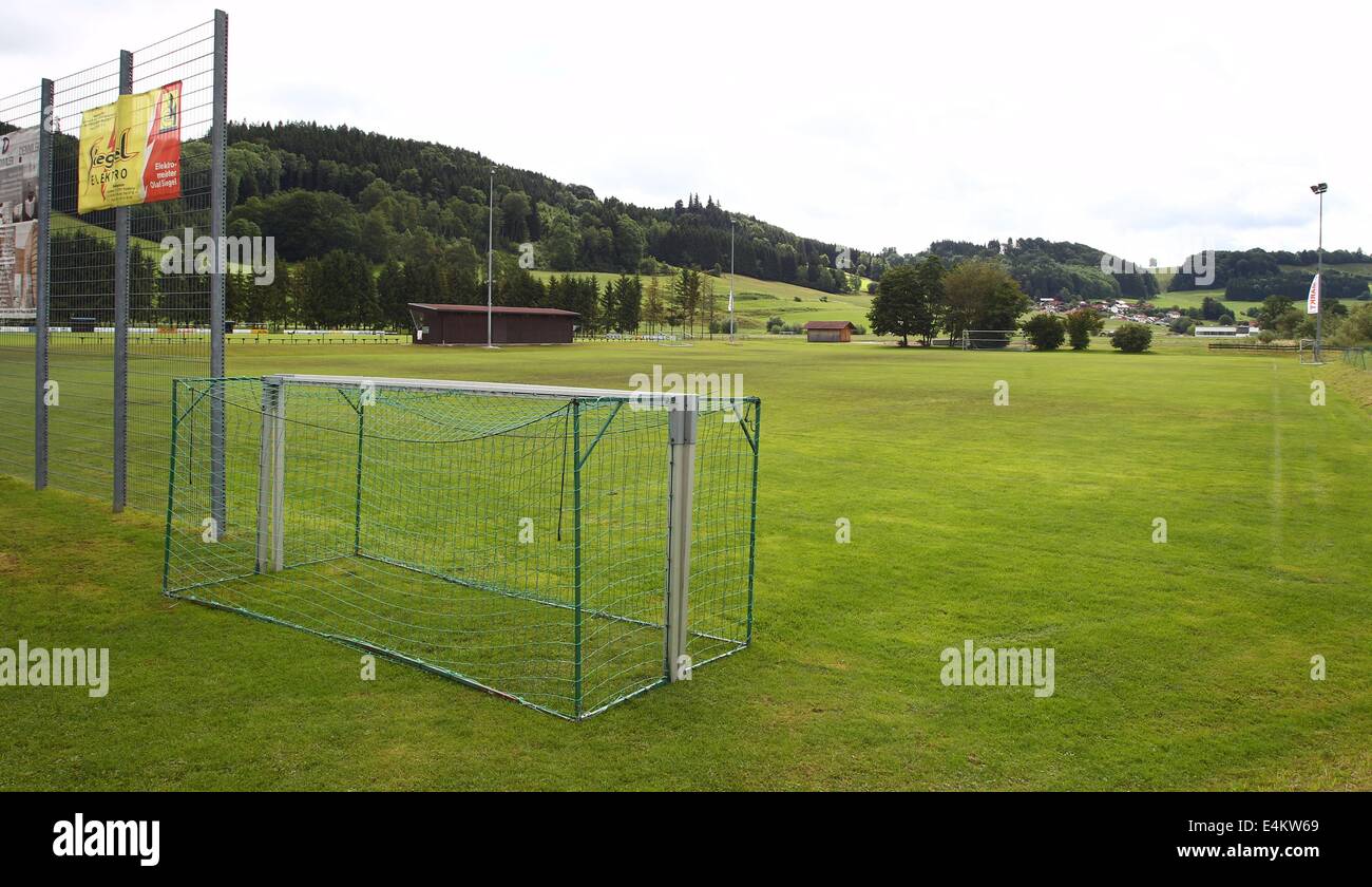 The soccer field of soccer club ScR 1919 Ronsberg is pictured in ...