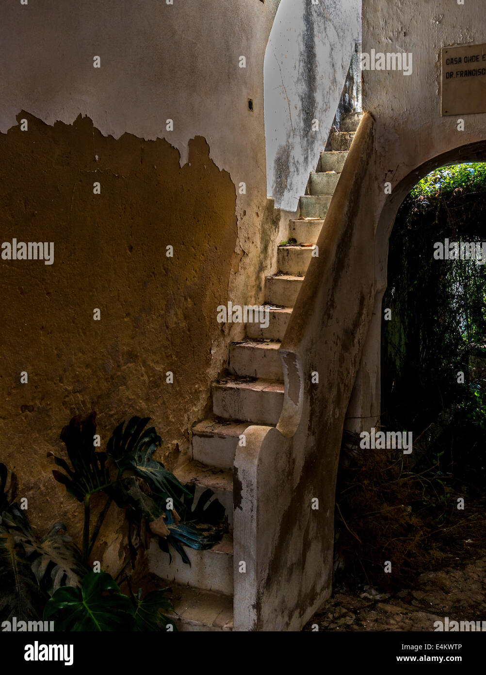 Stone staircase in a dilapidated condition Stock Photo - Alamy