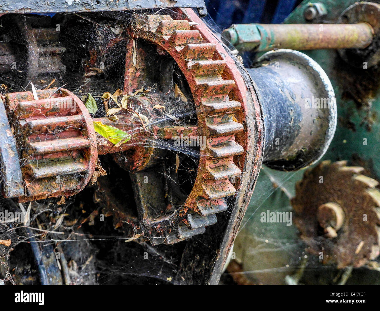 Rusty old machinery - cog wheels in working boatyard on on Eel Pie ...