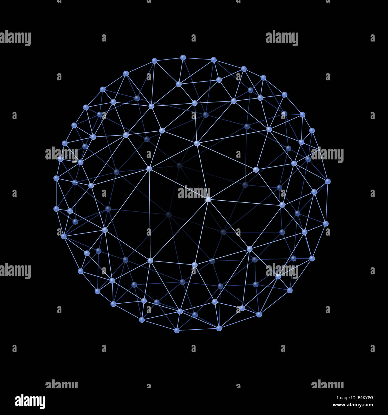 Internet web envelopes sphere on the black background Stock Photo - Alamy