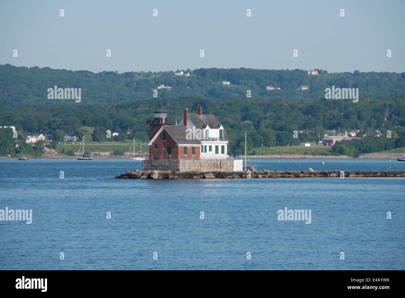 Rockland breakwater lighthouse hi-res stock photography and images - Alamy