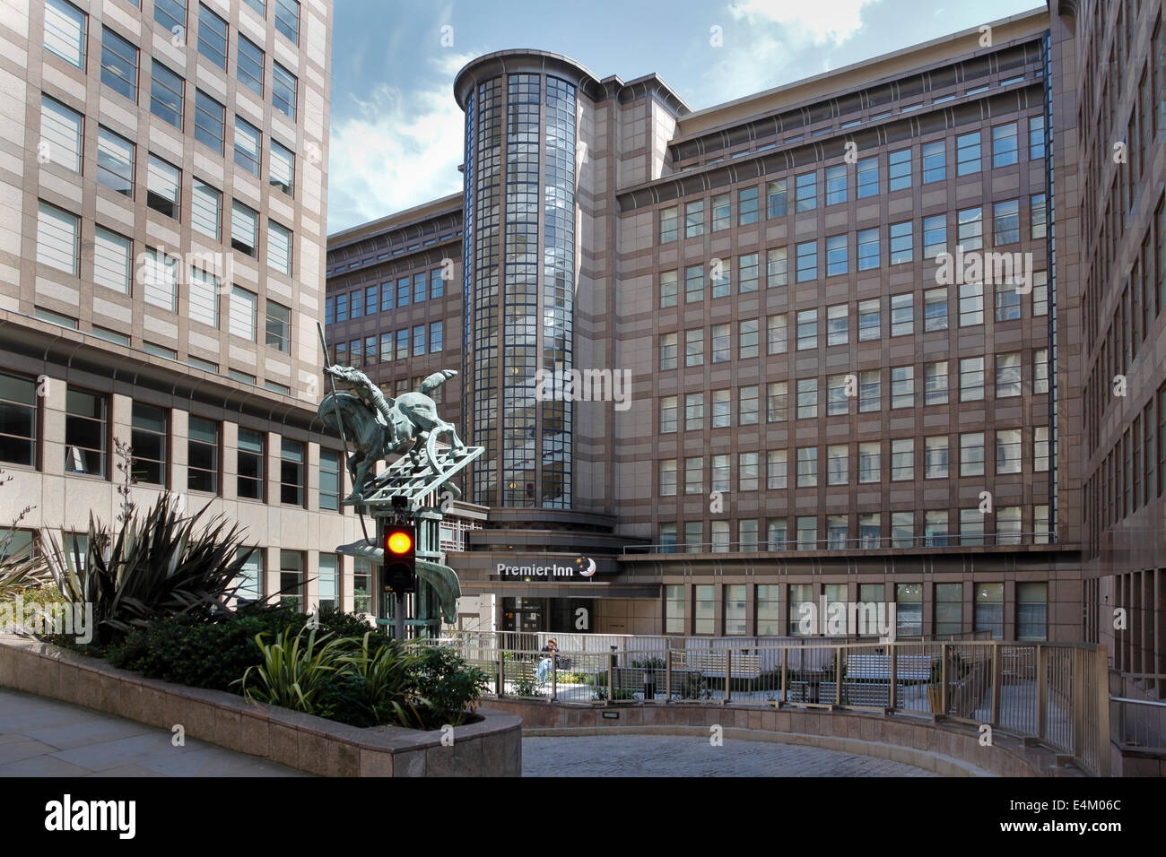 A Premier Inn hotel in what were once office buildings occupied by KPMG ...