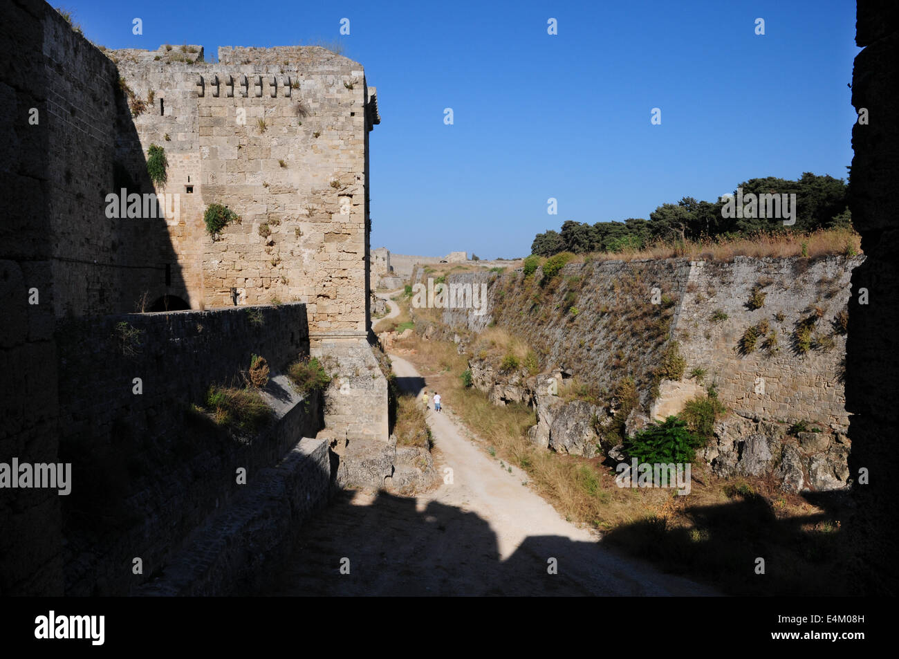 Fortifications of Rhodes, Greece Stock Photo - Alamy
