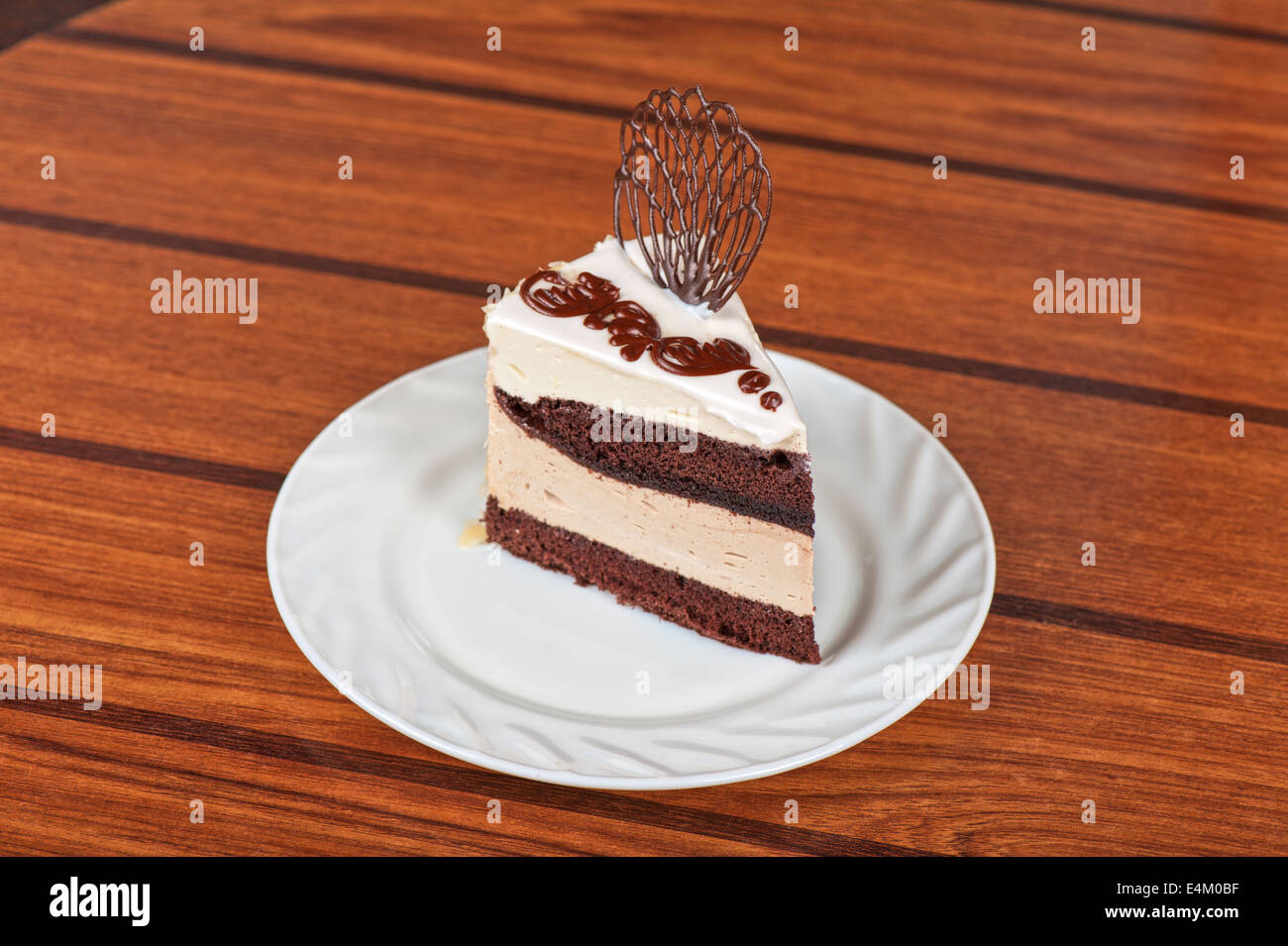 chocolate cake piece Stock Photo - Alamy
