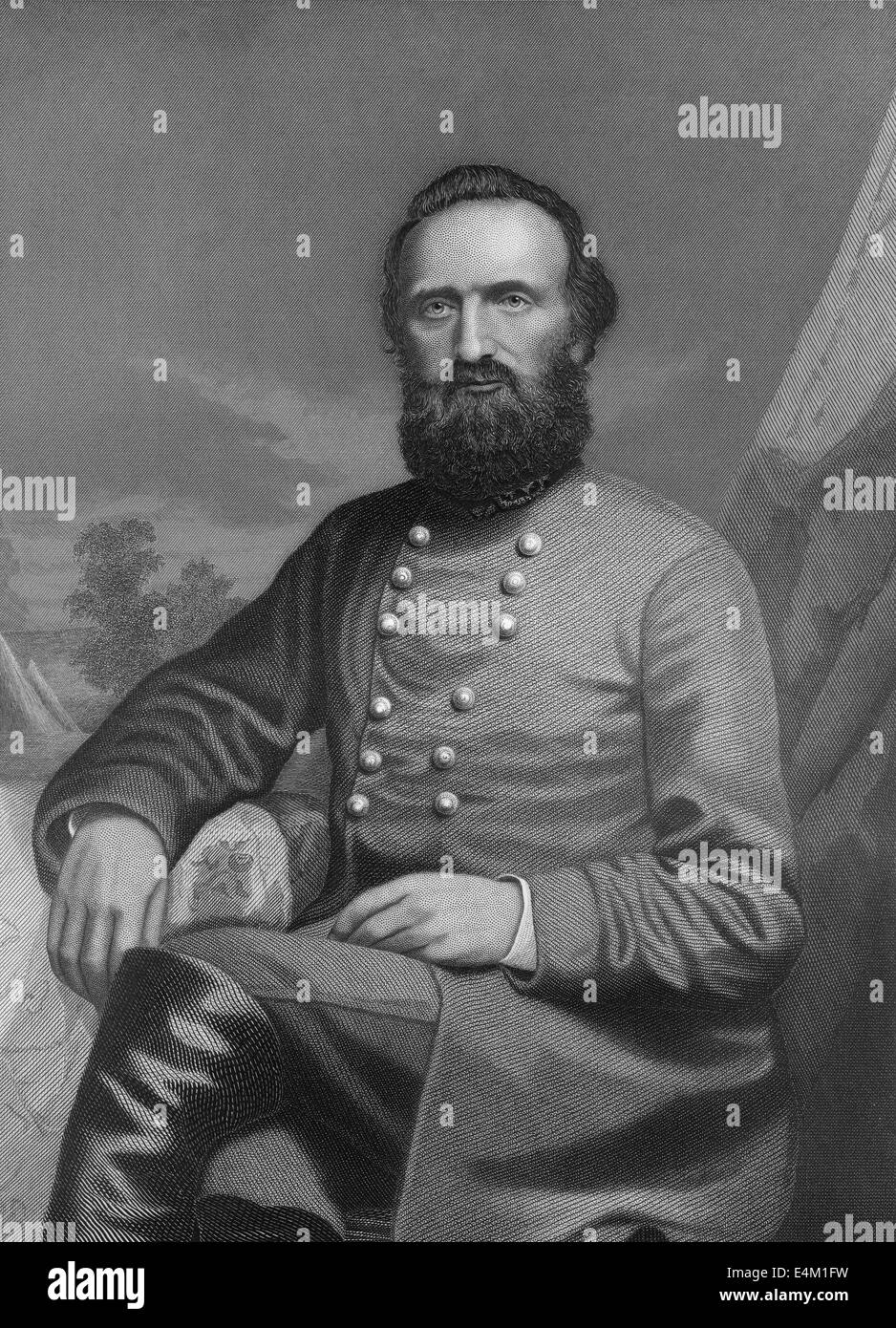 Thomas Jonathan "Stonewall" Jackson, 1824 - 1863, a Confederate general ...