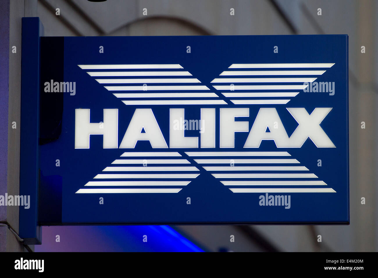 Halifax bank sign Stock Photo - Alamy