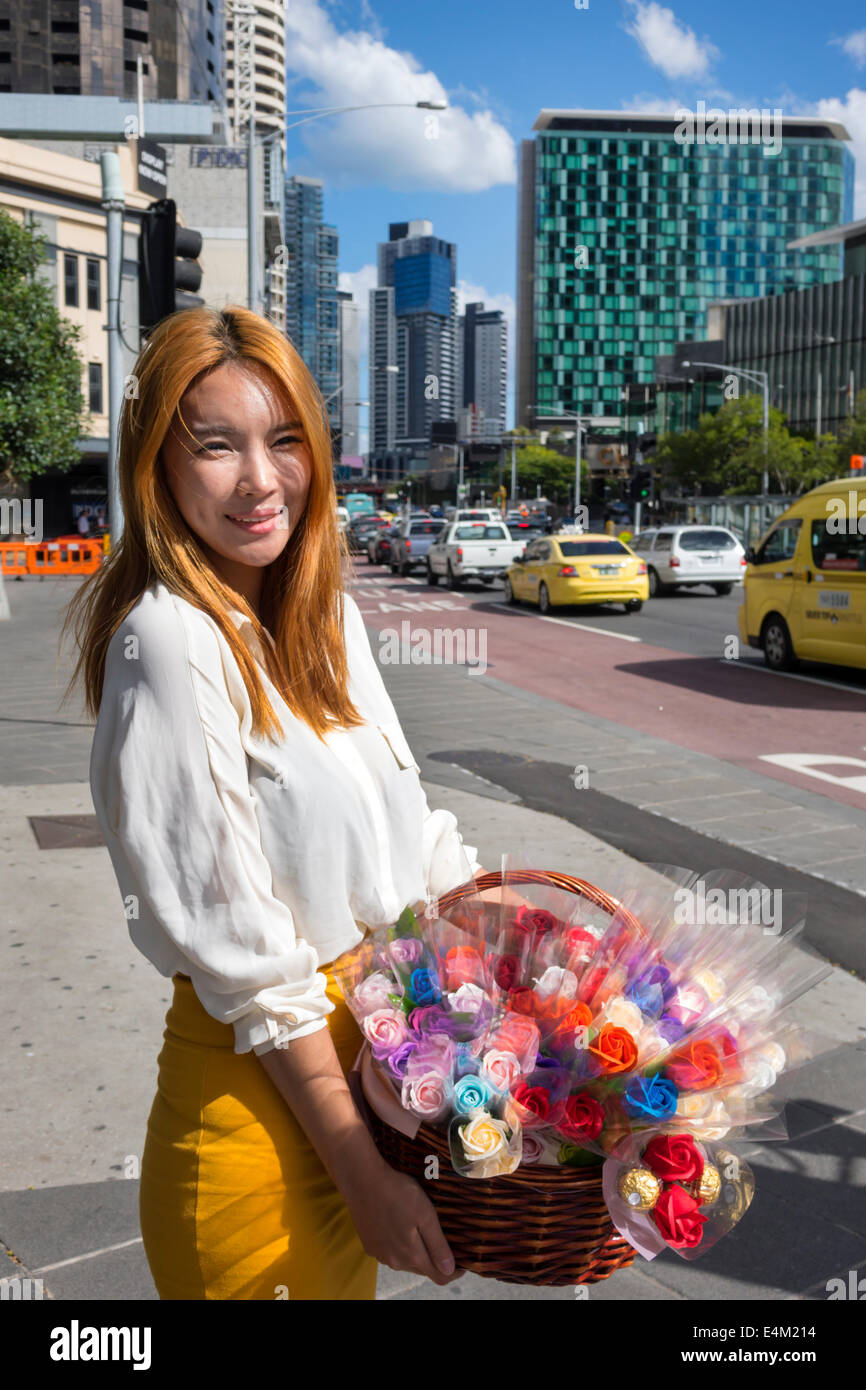 Melbourne Australia,Victoria Southbank,Queensbridge Street,Asian Asians ...