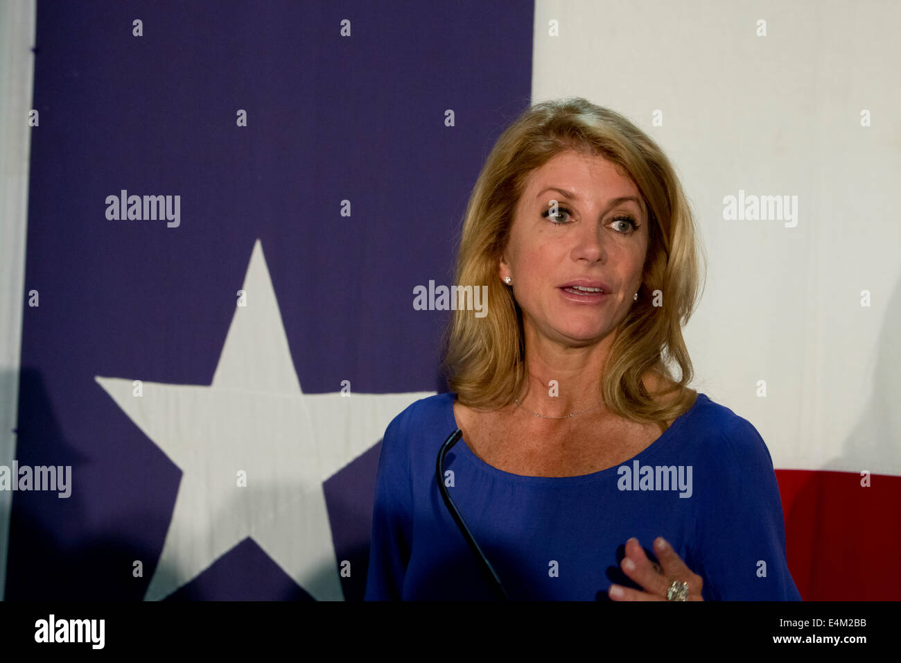 Texas Democratic Gubernatorial candidate Senator Wendy Davis speaks to ...