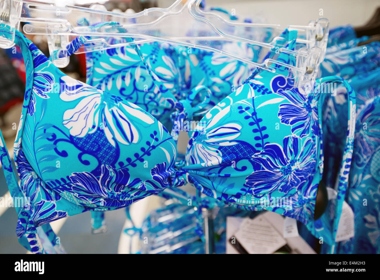 Women's swimwear in shop Stock Photo - Alamy