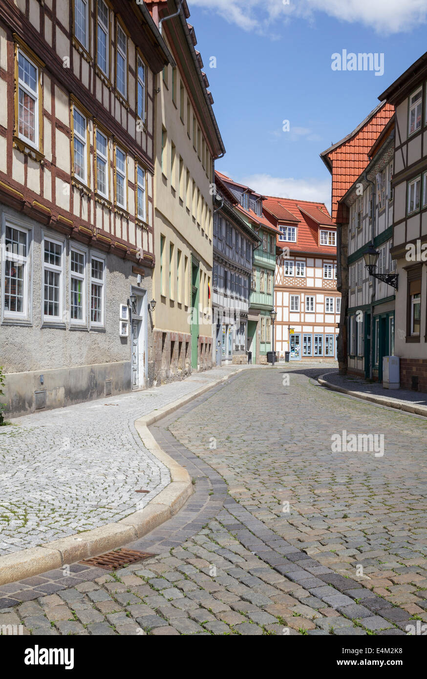 Typical old german street hi-res stock photography and images - Alamy