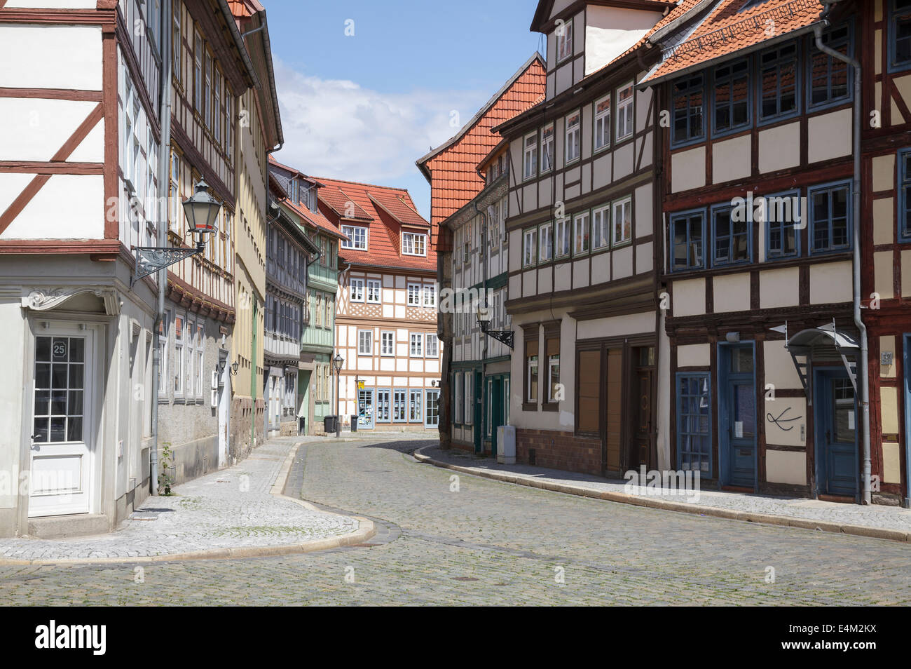 Typical old german street hi-res stock photography and images - Alamy