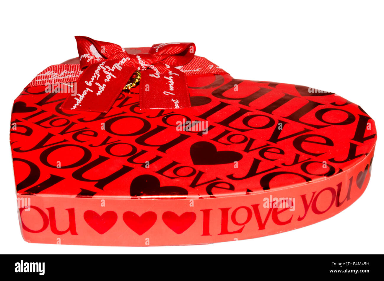 Black and red gift box on white studio background Stock Photo - Alamy