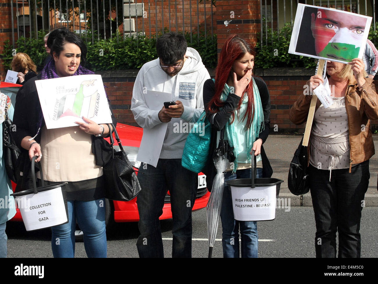 Falls Road and Divis Street, Belfast, Northern Ireland. Monday 14th ...