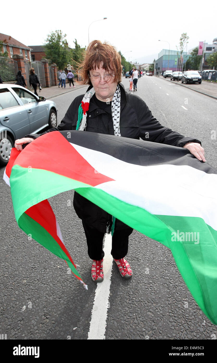 Falls Road and Divis Street, Belfast, Northern Ireland. Monday 14th ...