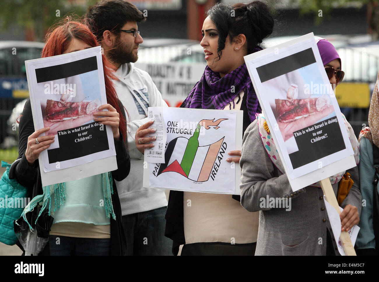 Falls Road and Divis Street, Belfast, Northern Ireland. Monday 14th ...