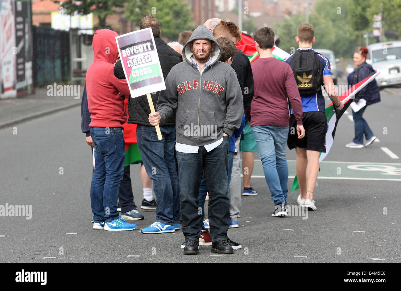 Falls Road and Divis Street, Belfast, Northern Ireland. Monday 14th ...