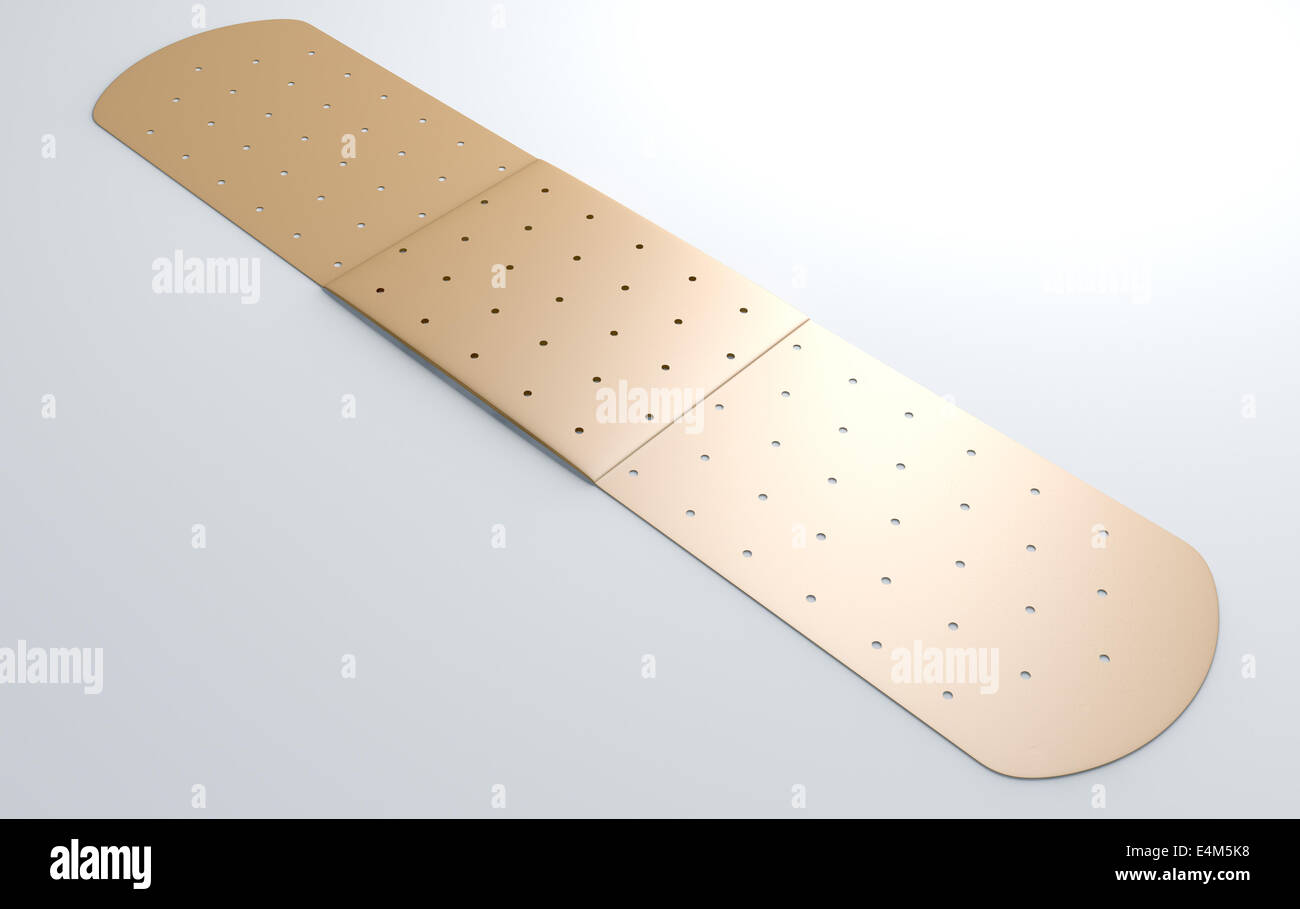 A regular sticky plaster on an isolated white studio background Stock ...