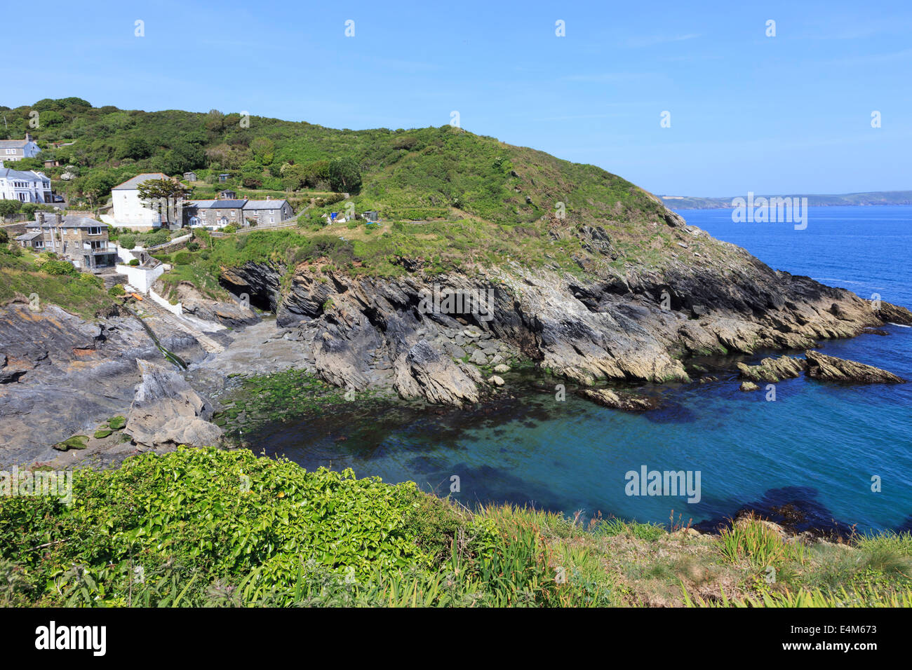 portloe cornwall england uk Stock Photo - Alamy