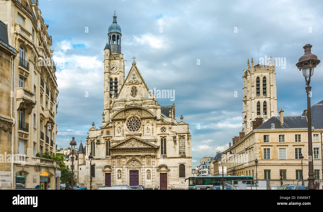 Saint-Etienne-du-Mont is a church in Paris, France, located on the ...