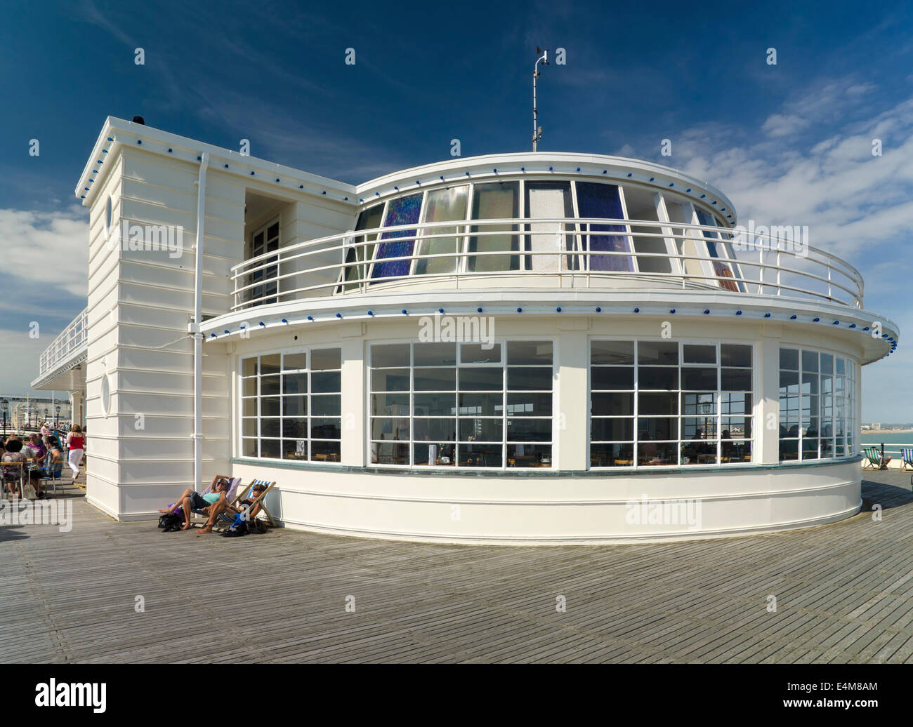 Worthing Pier Southern pavilion Stock Photo - Alamy
