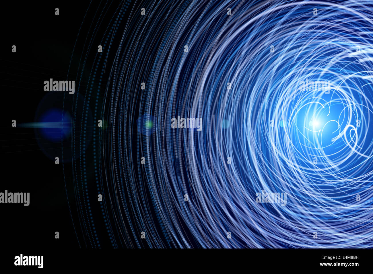 Futuristic technology wave background design with lights Stock Photo ...