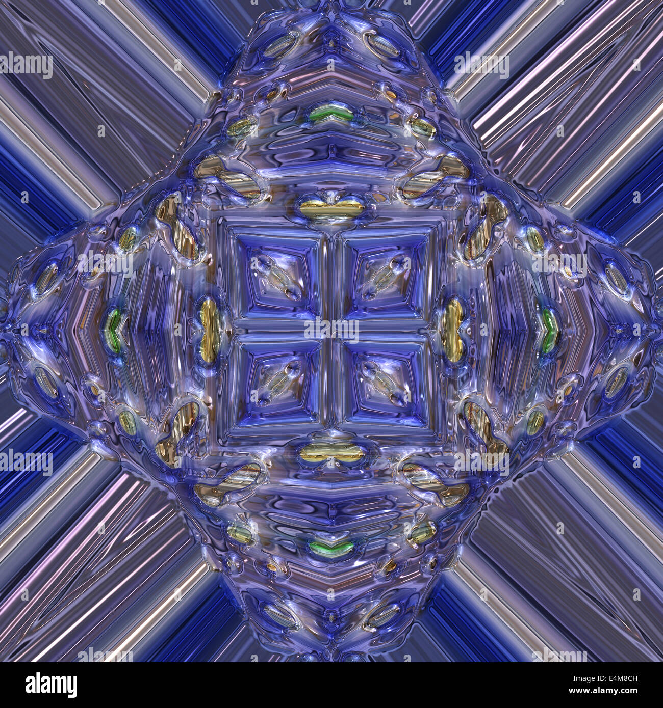 Wonderful abstract illustrated glass pattern Stock Photo - Alamy