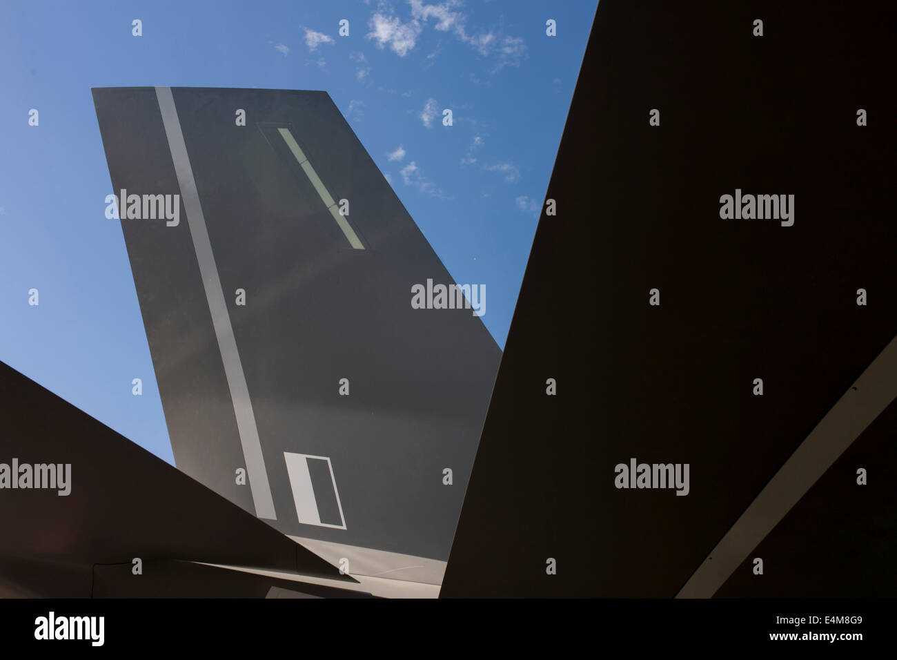 Detail of stealth technology surfaces on a Lockheed-Martin F-35 II ...