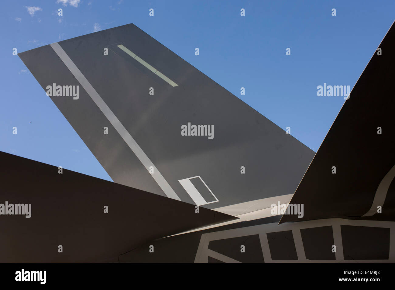 Detail of stealth technology surfaces on a Lockheed-Martin F-35 II ...